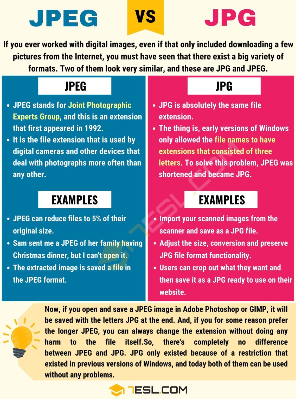 JPG vs JPEG Explained: File Size, Quality, Speed & Best Use