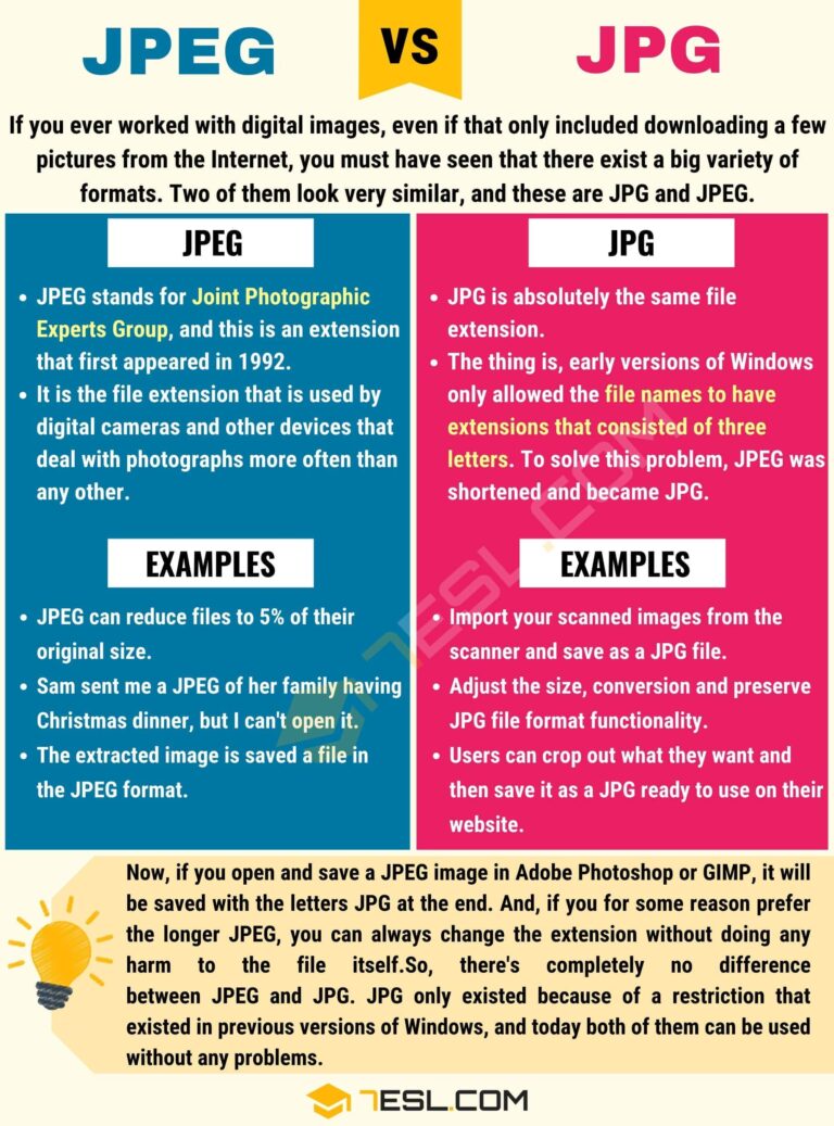 JPG vs JPEG Explained: File Size, Quality, Speed & Best Use